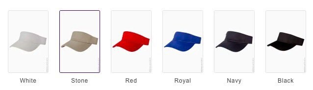 Custom Visor Cap 3 Panel Personalized Embroidered Visor - Etsy