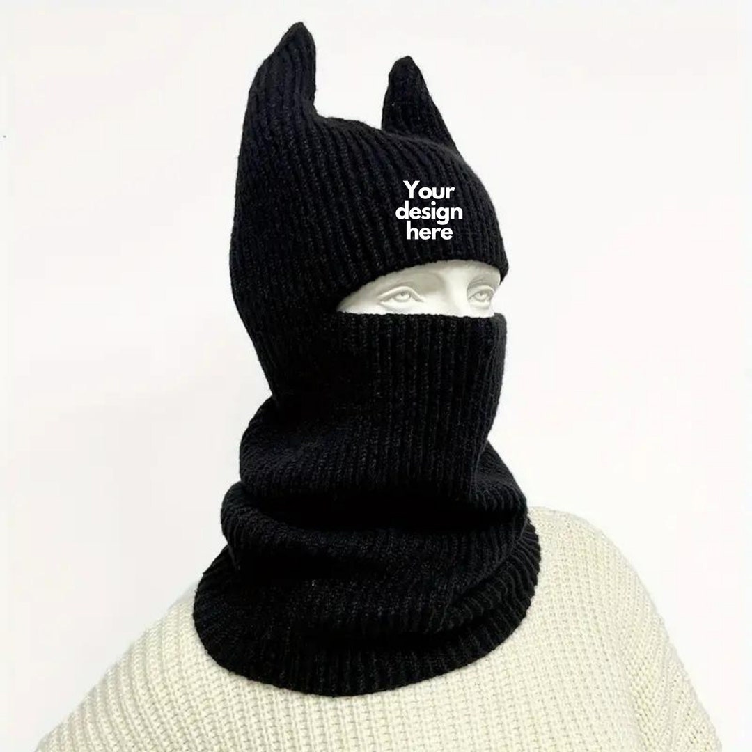 Custom Embroidered Ski Mask - Unisex Winter Balaclava, Full Face Hat ...