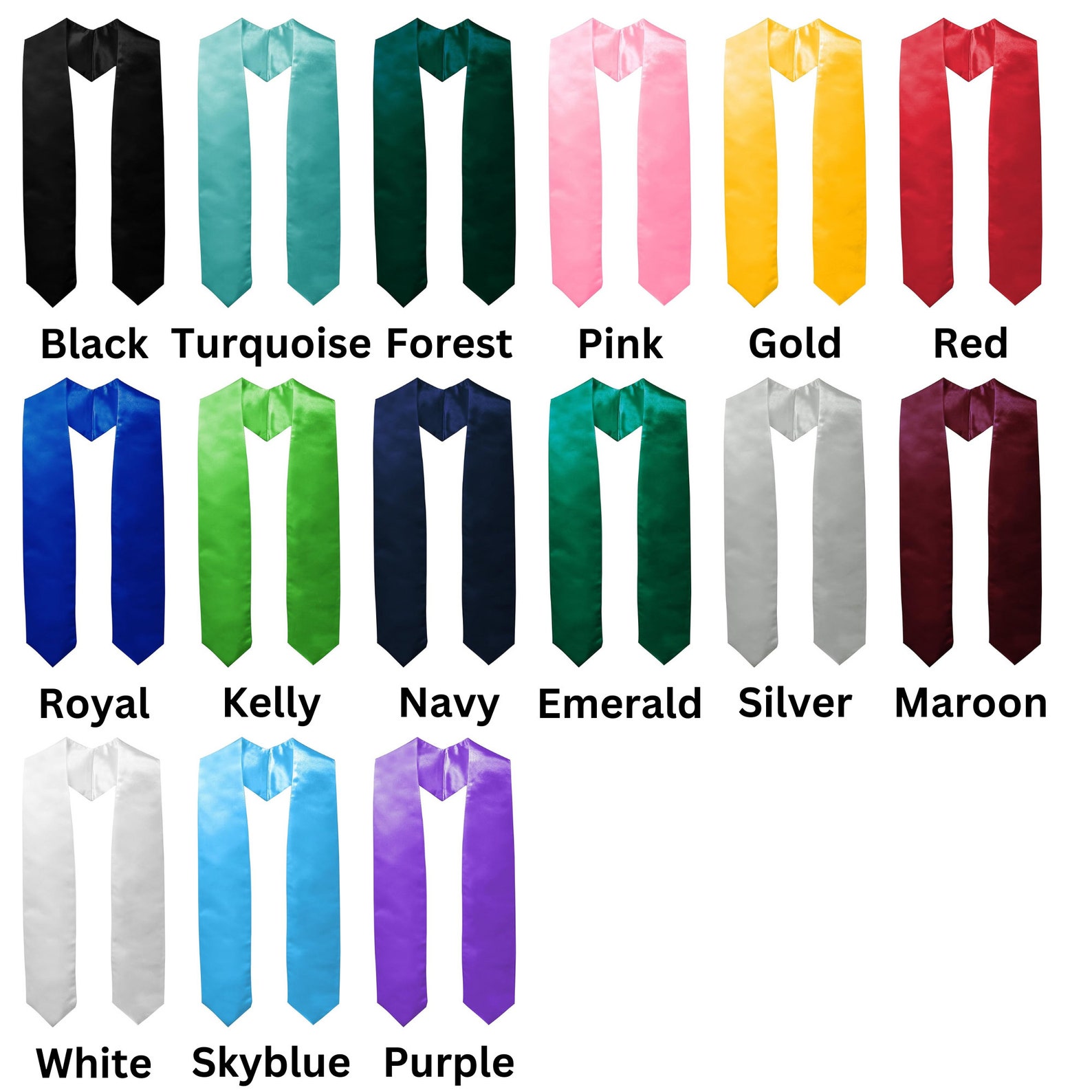Custom College Graduation Sash, Personalized Graduation Stole, Custom ...