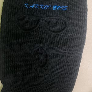 Custom Embroidered 3 Hole Knitted Ski Mask, Embroidery Ski Mask ...
