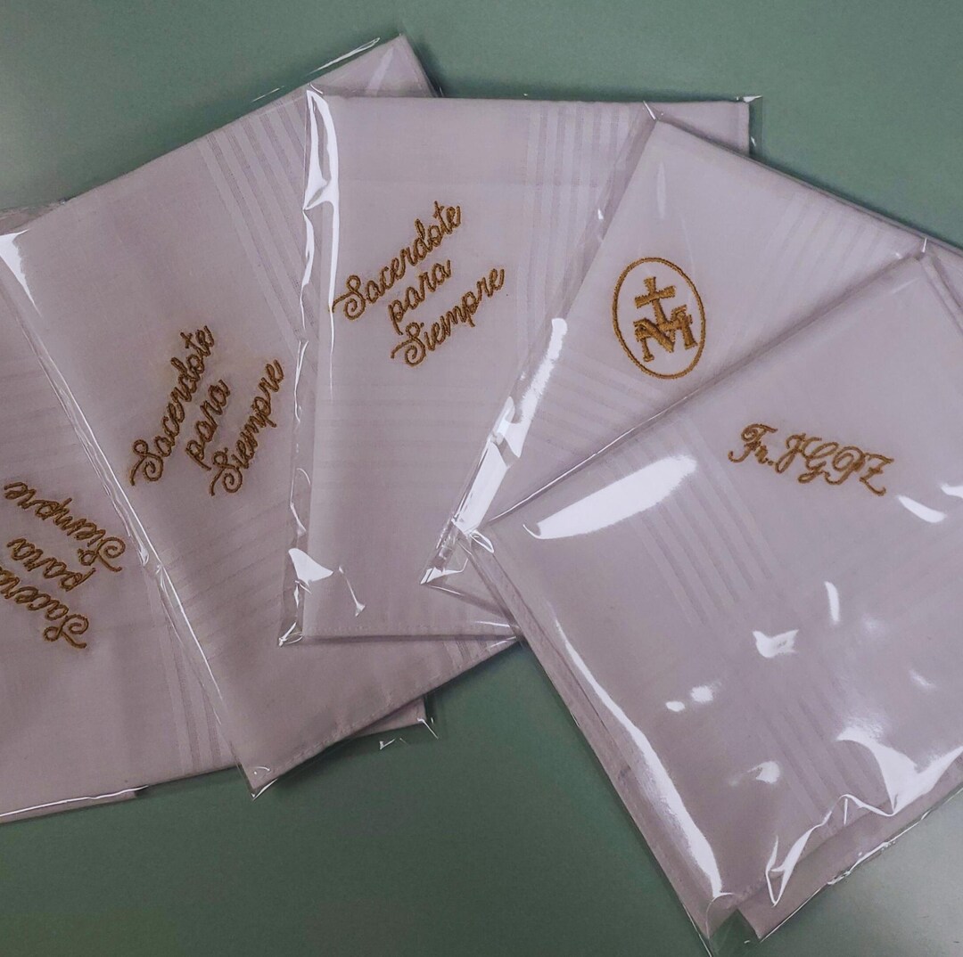 Custom Embroidered Handkerchief, Personalized Wedding Handkerchief ...