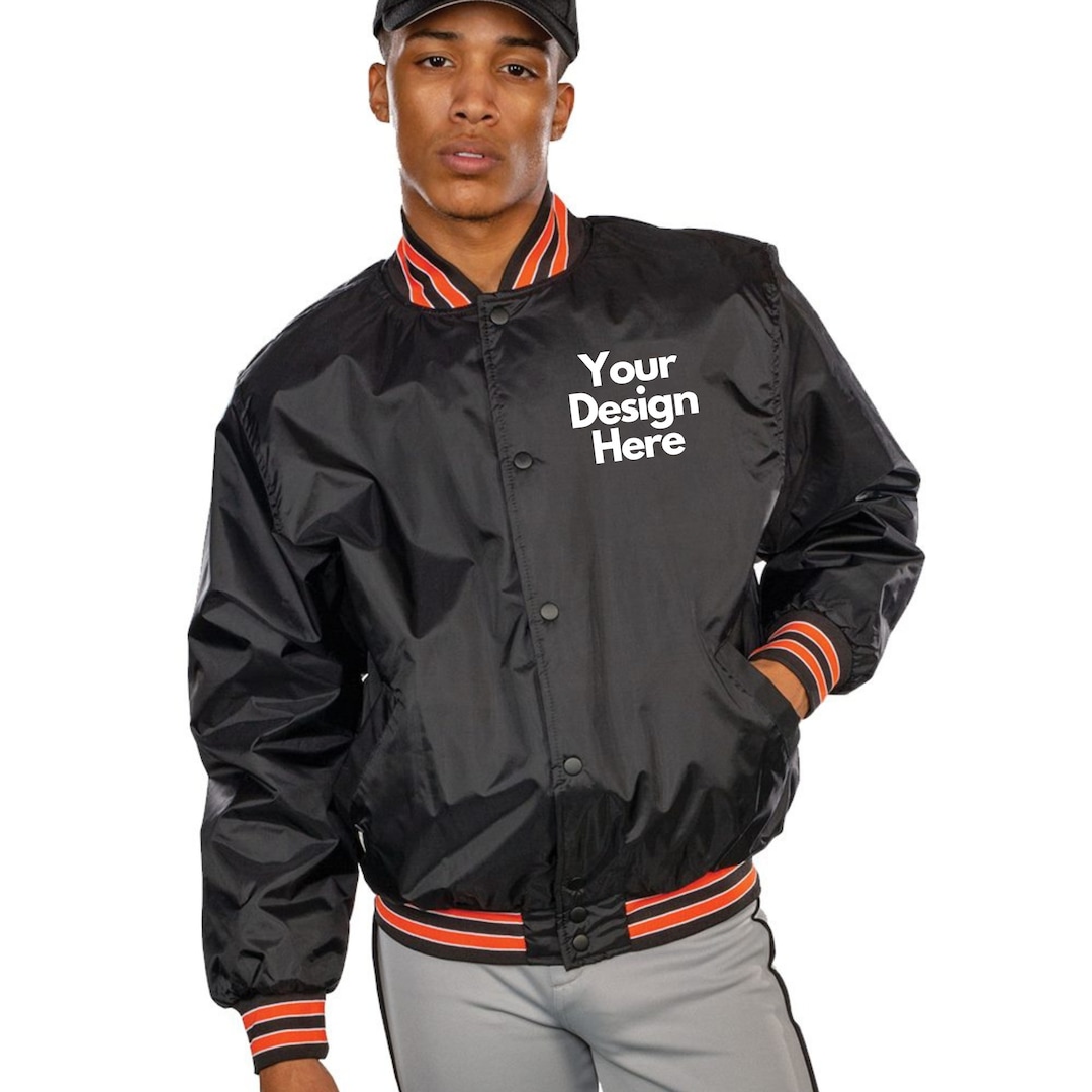 Personalized Nylon Warm Varsity Letterman Bomber Jacket, Fashion Jacket ...