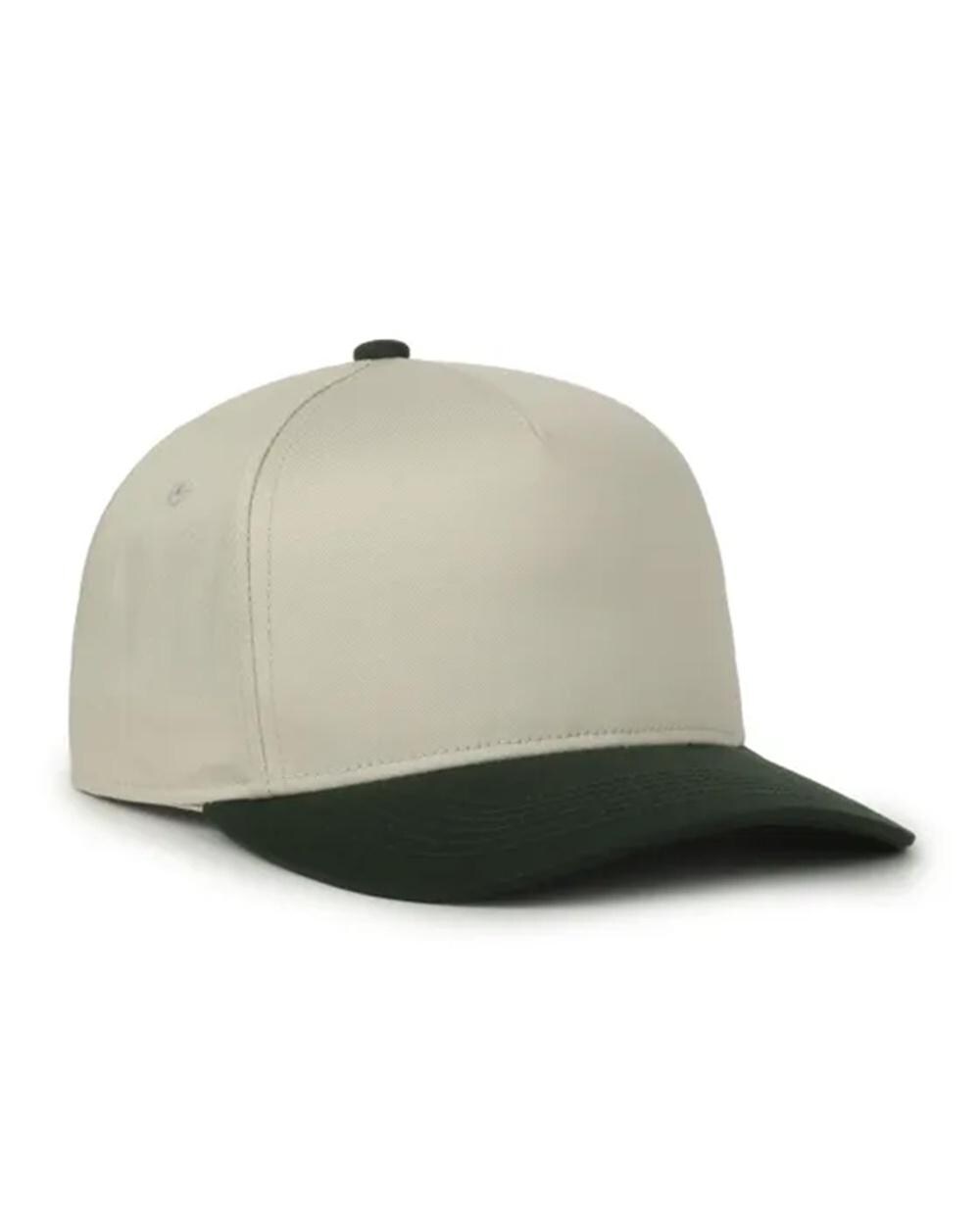 Custom Embroidered Two-tone Hat, High Crown Structured Baseball Cap ...