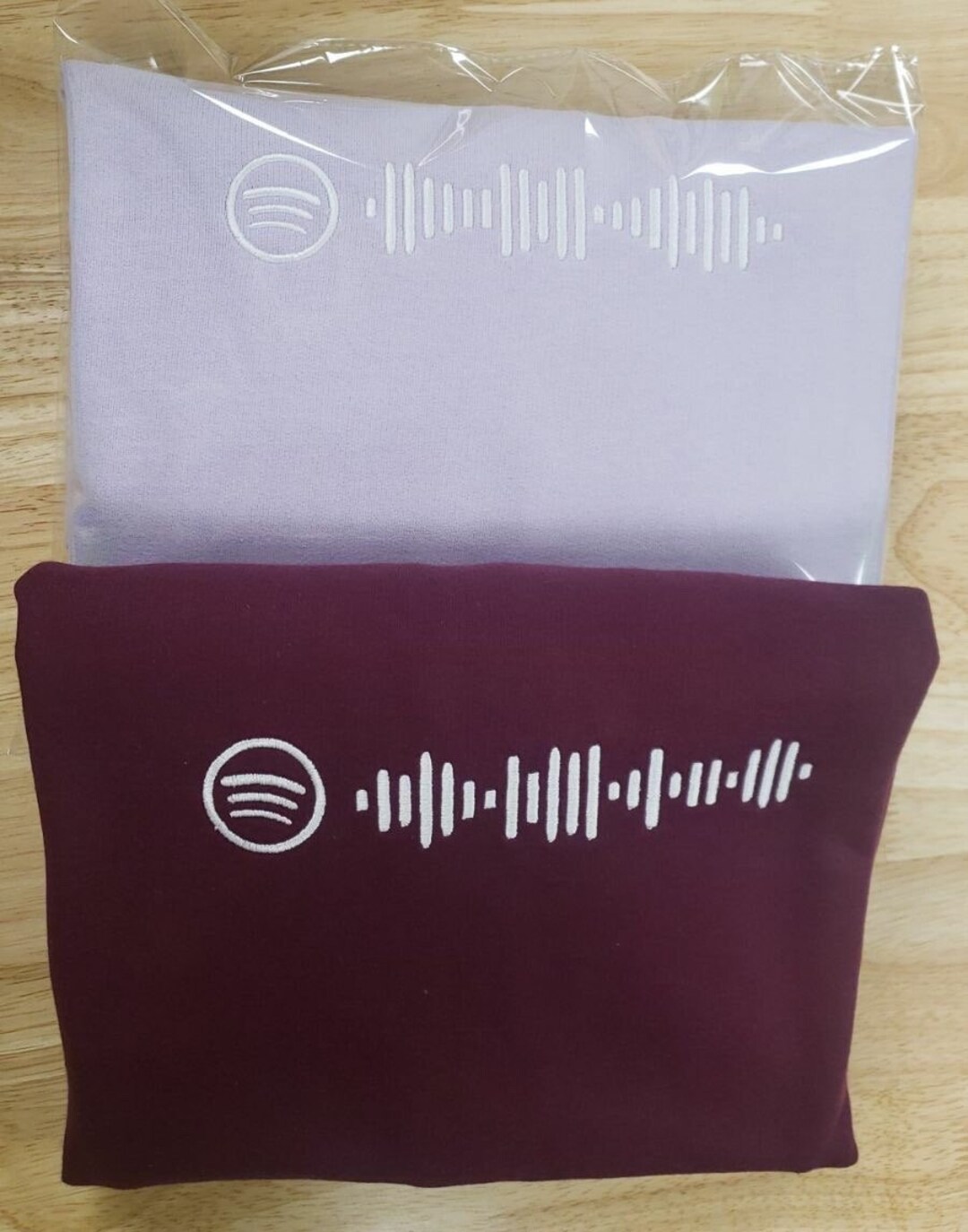 Embroidered Spotify Code Custom Sweatshirt, Music Sweatshirt, Spotify ...