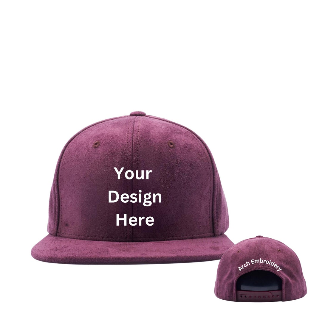 Custom Suede Snapback Hat, Embroidered Trucker Cap, Personalized Gift ...