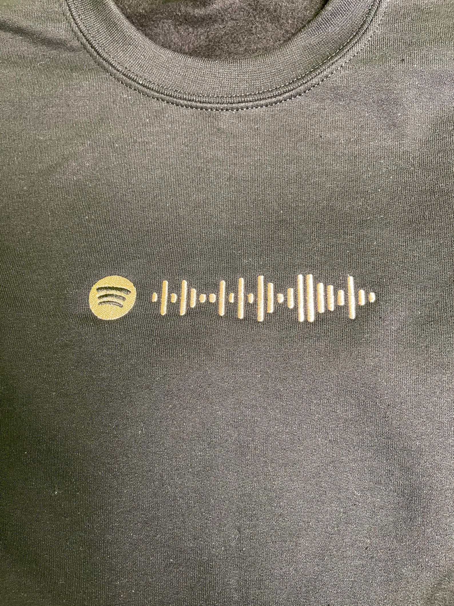 Embroidered Spotify Code Custom Sweatshirt Music Sweatshirt | Etsy