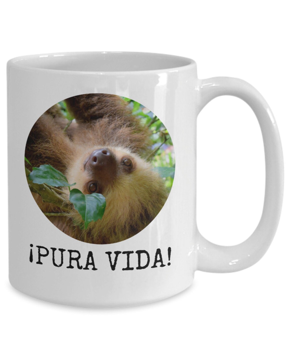 Sloth mug pura vida Costa Rica mug sloth gifts Costa Rica | Etsy