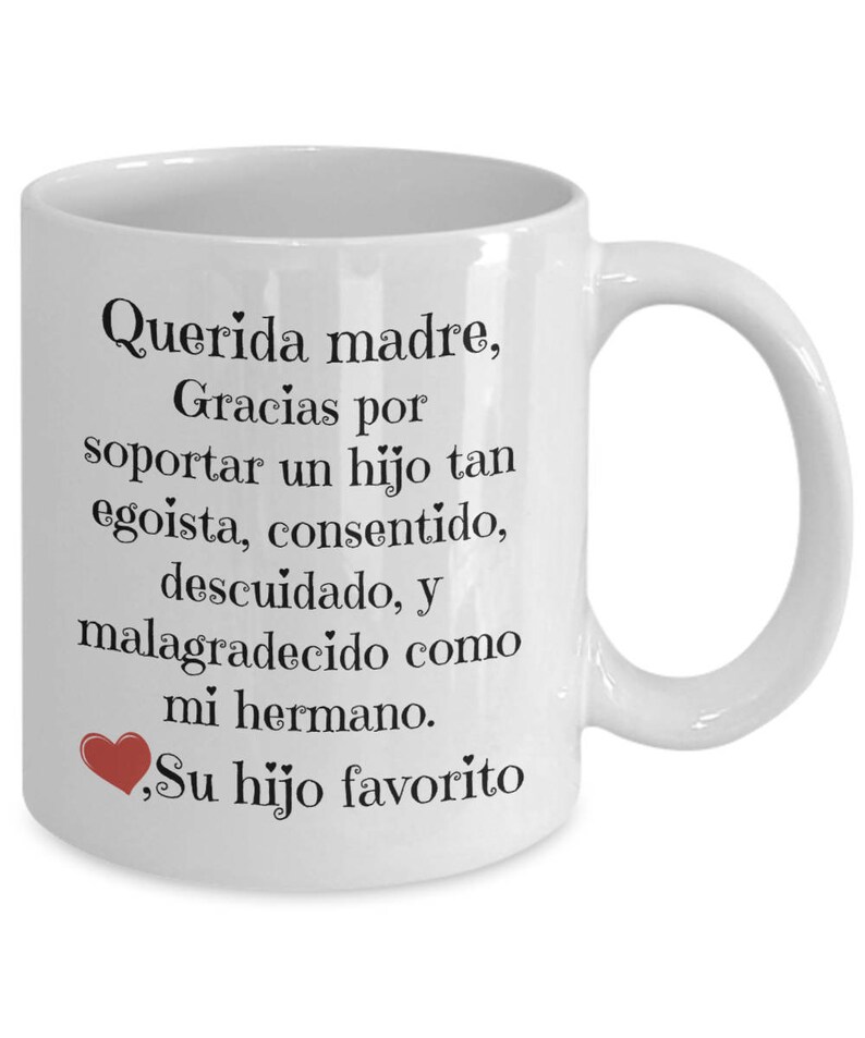 Regalos Para Mama Querida Madre Gracias Por Soportar Un Hijo - Etsy