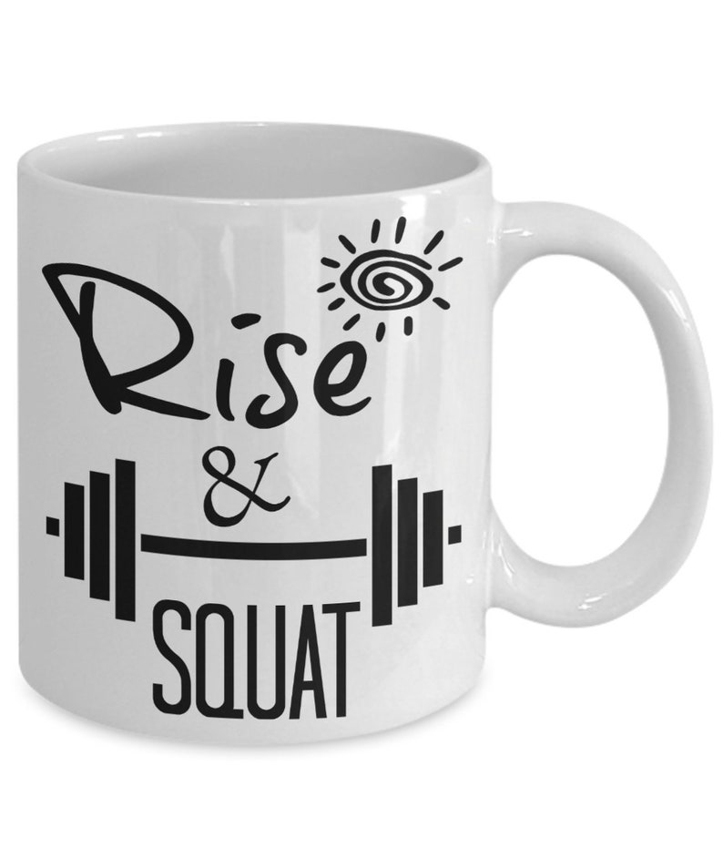Squats Fitness Coffee Mug Rise and Squat Gift for Personal | Etsy