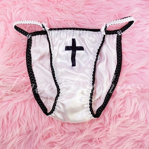 Satin Panties Sinner Nun Sissy Blasphemy Costume Lace Duchess Ladies ...