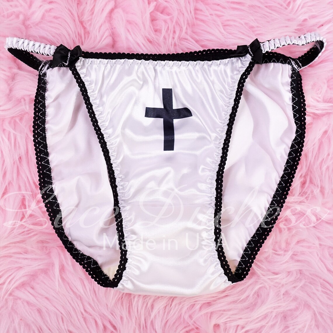 Satin Panties Sinner Confession Sissy Blasphemy Costume Lace Etsy