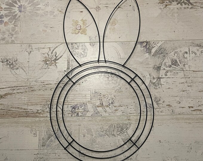 Easter Spring Bunny Shaped Rabbit Shaped Bunny Ear Wire Wreath Frame - Etsy