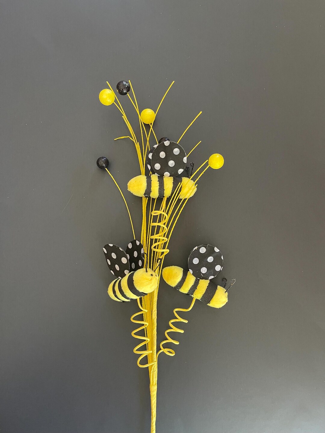 Spring Plush Bumblebee Pick - Etsy