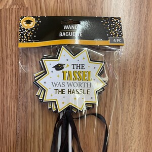 4 Pack Graduation Pick / Wand With Ribbon Party Decor - Etsy