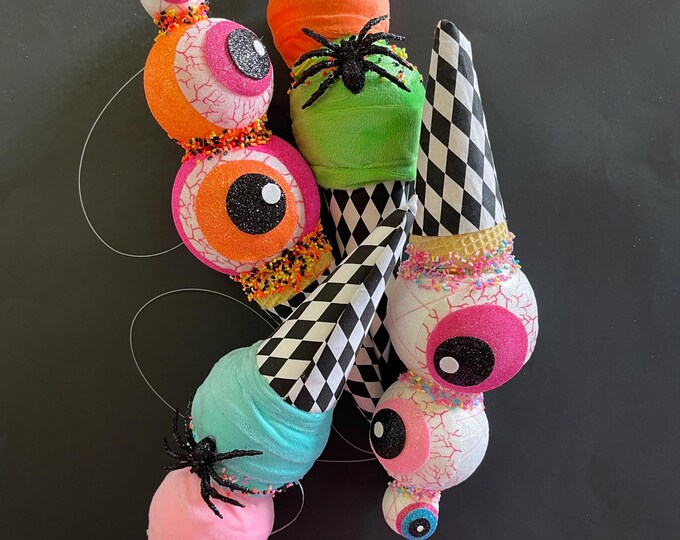 Halloween Eye Scream / Ice Cream Cone Ornament - Etsy