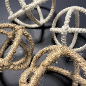 Jute / Rope Wrapped Open Sphere Decor - Etsy