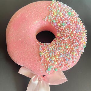 Christmas Candy Land Large Glitter Donut With Sprinkles Pick - Etsy