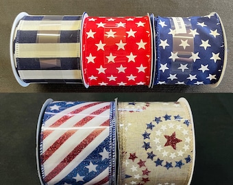 Fourth of July / Independence Day / Patriotic Glitter Spiral Curl Red ...