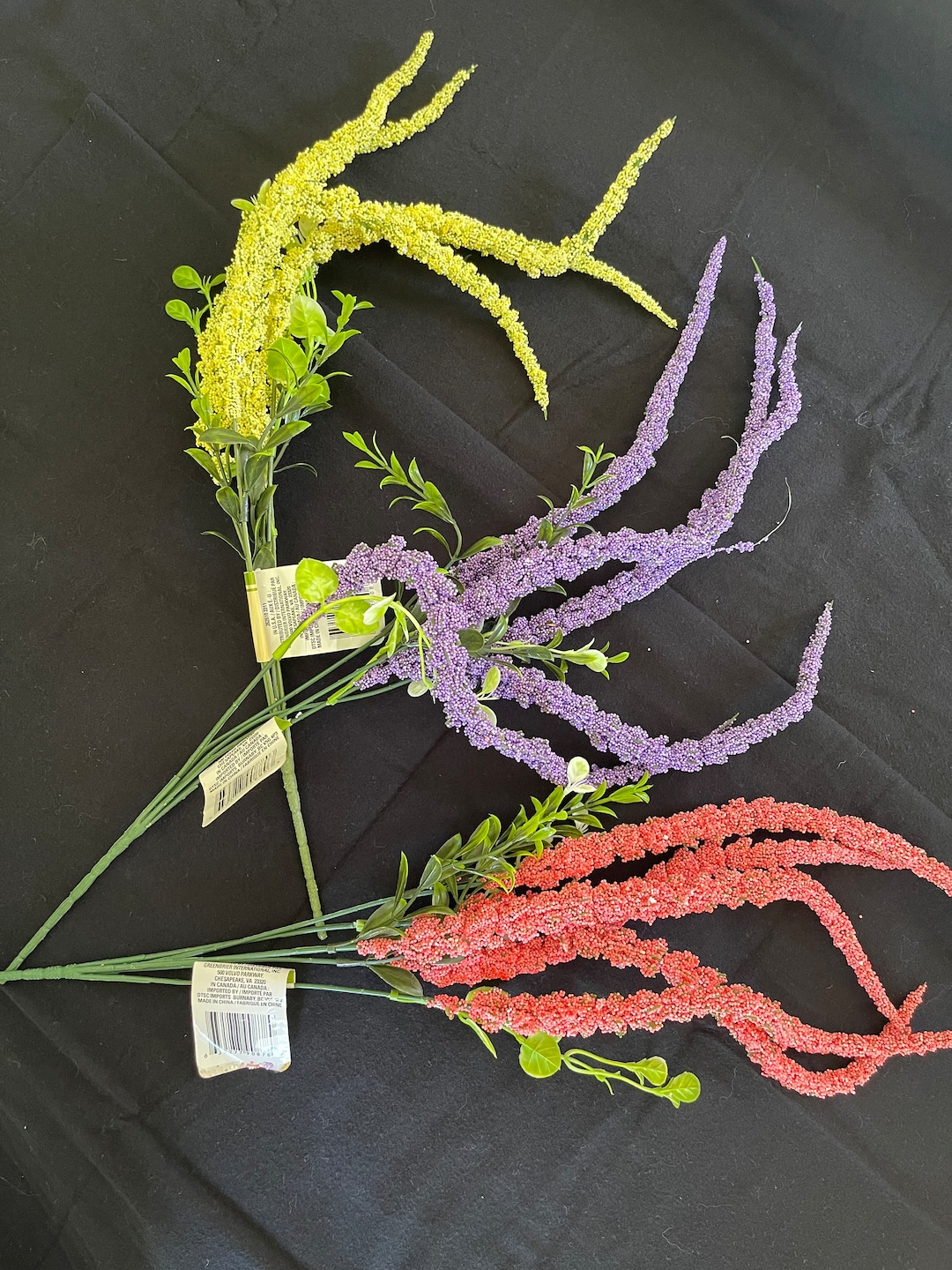 Faux Amaranthus Artificial Floral Stems - Etsy