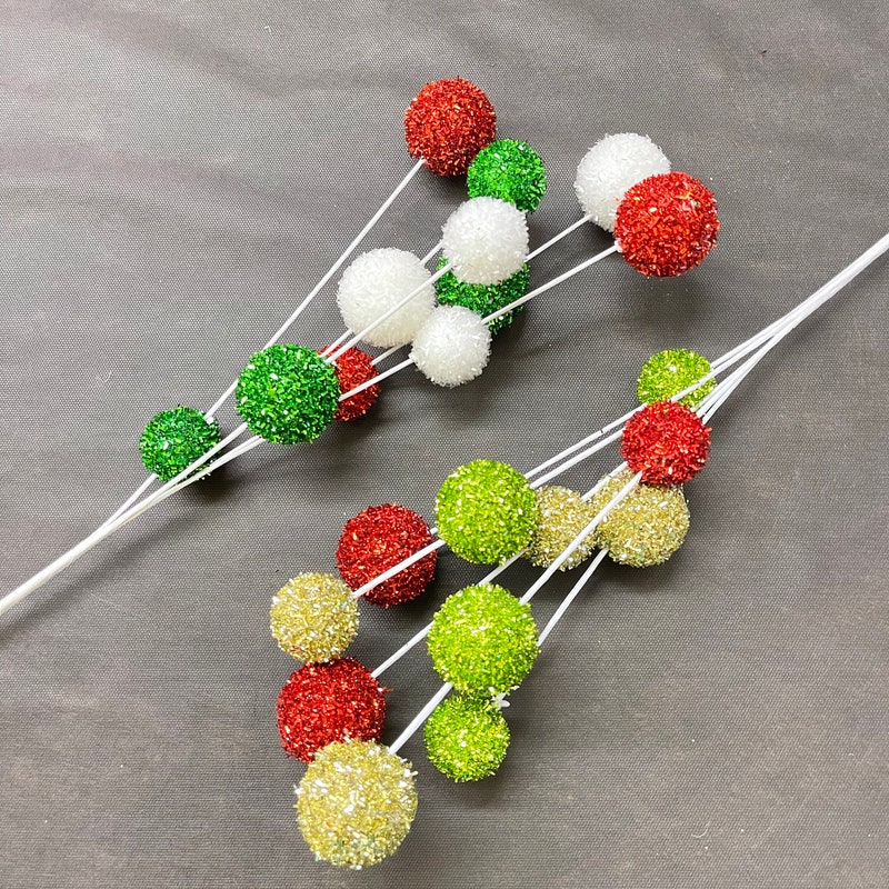 Christmas Pom Poms - Etsy