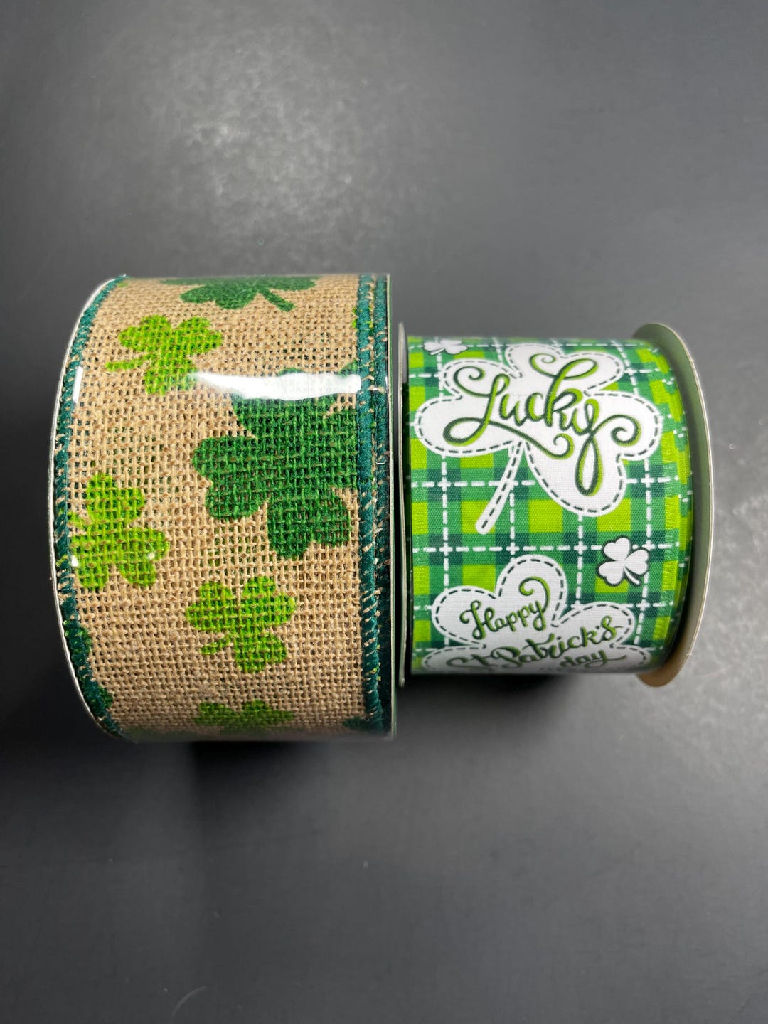 St. Patrick’s Wired Shamrock Ribbon - Etsy