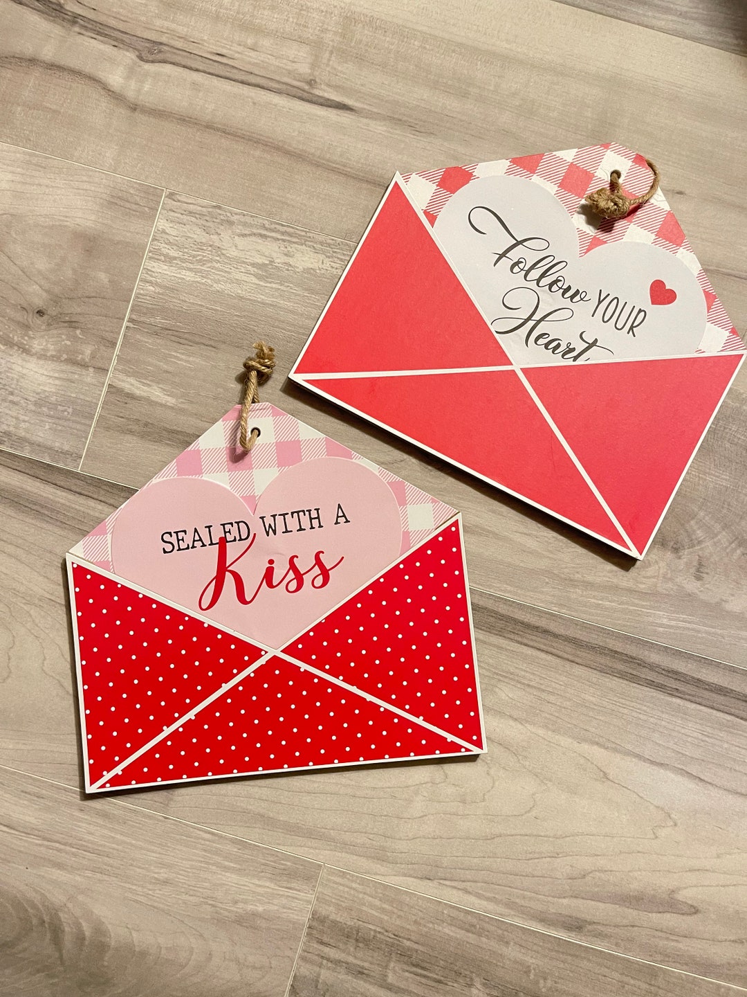 Valentine’s Day Envelope Wall Hanging Sign - Etsy