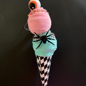 Halloween Eye Scream / Ice Cream Cone Ornament - Etsy