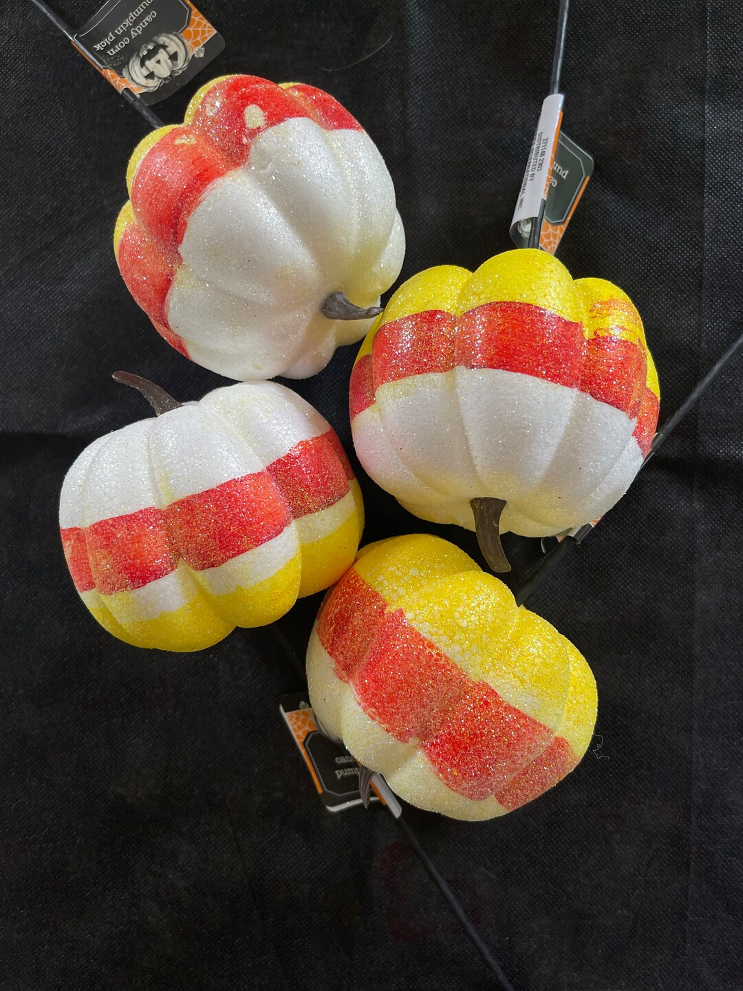 DAMAGED Candy Corn Pumpkin Picks - Etsy