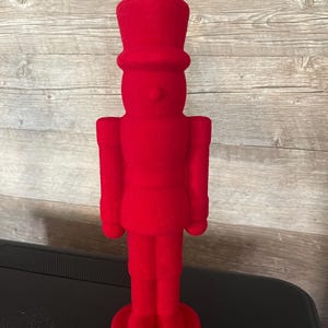 Christmas Flocked Nutcracker Decor - Etsy