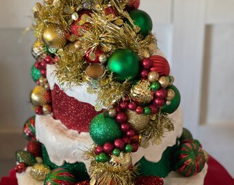 Fake Christmas Cake | Etsy