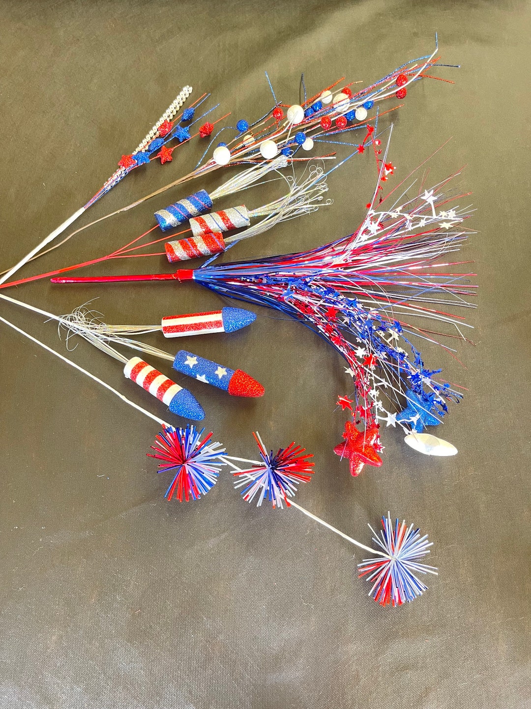 Fourth of July / Independence Day / Patriotic Stars and Tinsel ...