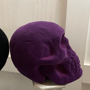 Halloween Flocked Skull Decor - Etsy