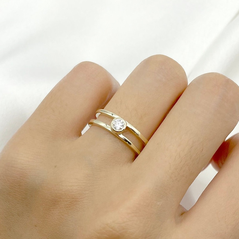 Double Band Ring - Etsy
