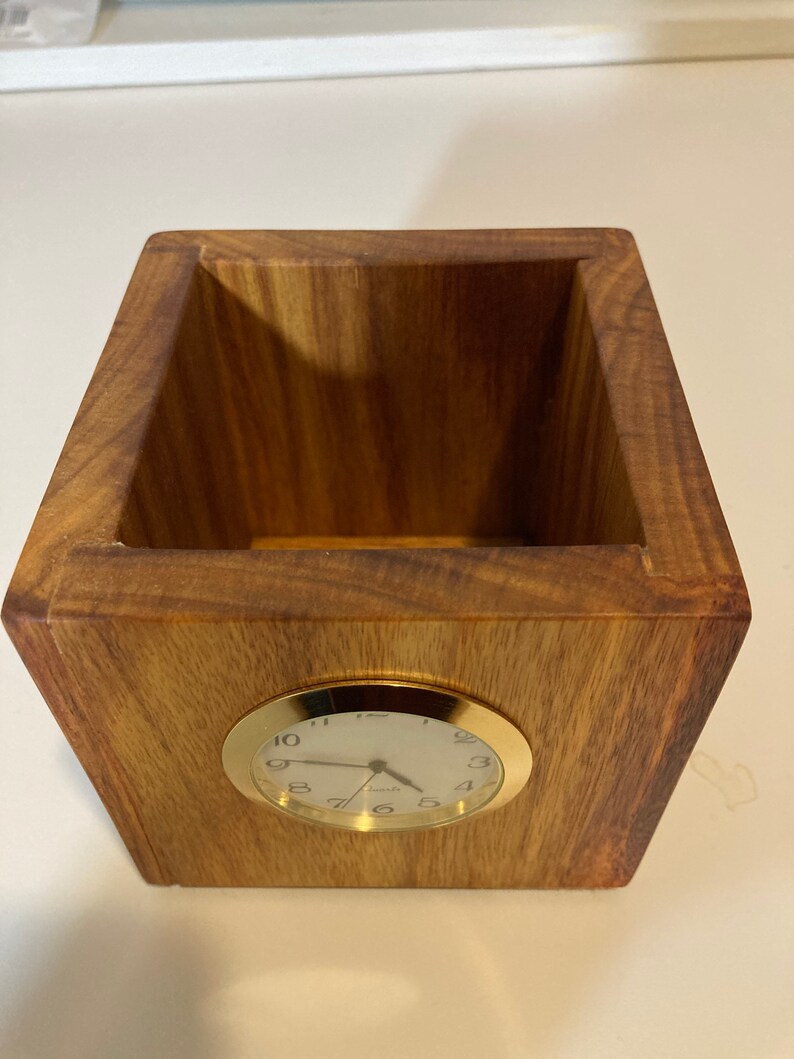 Pencil Holder/clock - Etsy
