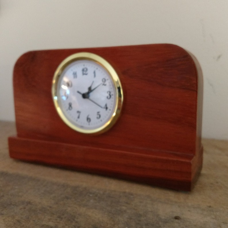Custom Wood Desk Clock - Etsy