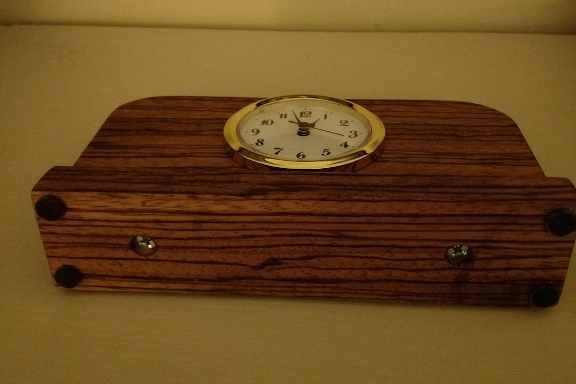 Custom Wood Desk Clock | Etsy