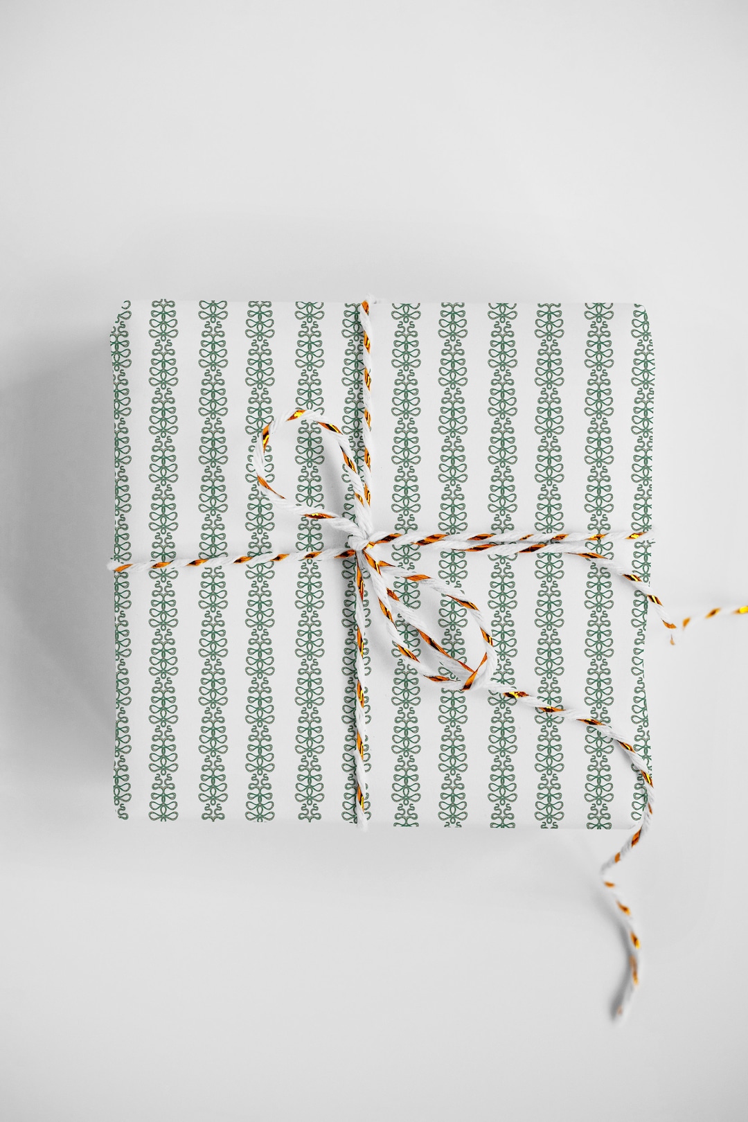 Wrapping Paper - Green Floral Gift Wrap, Floral Gift Packaging, Craft ...