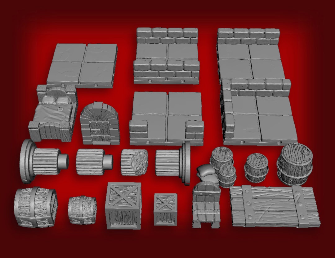 Basic Dungeon Tile Set - Etsy