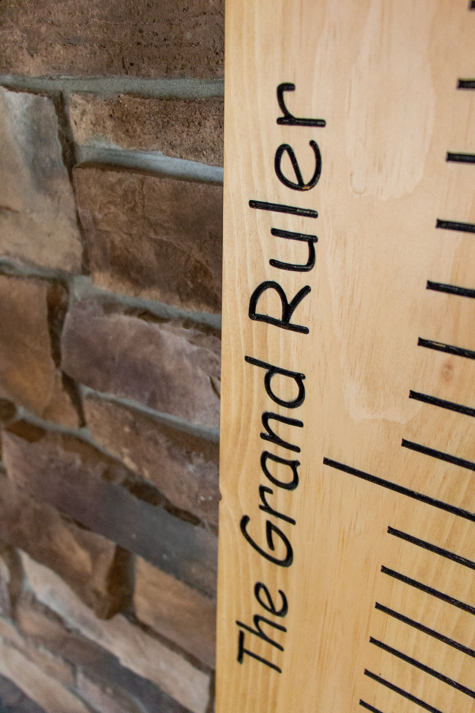 The Grand Ruler: Engraved Growth Chart - Etsy