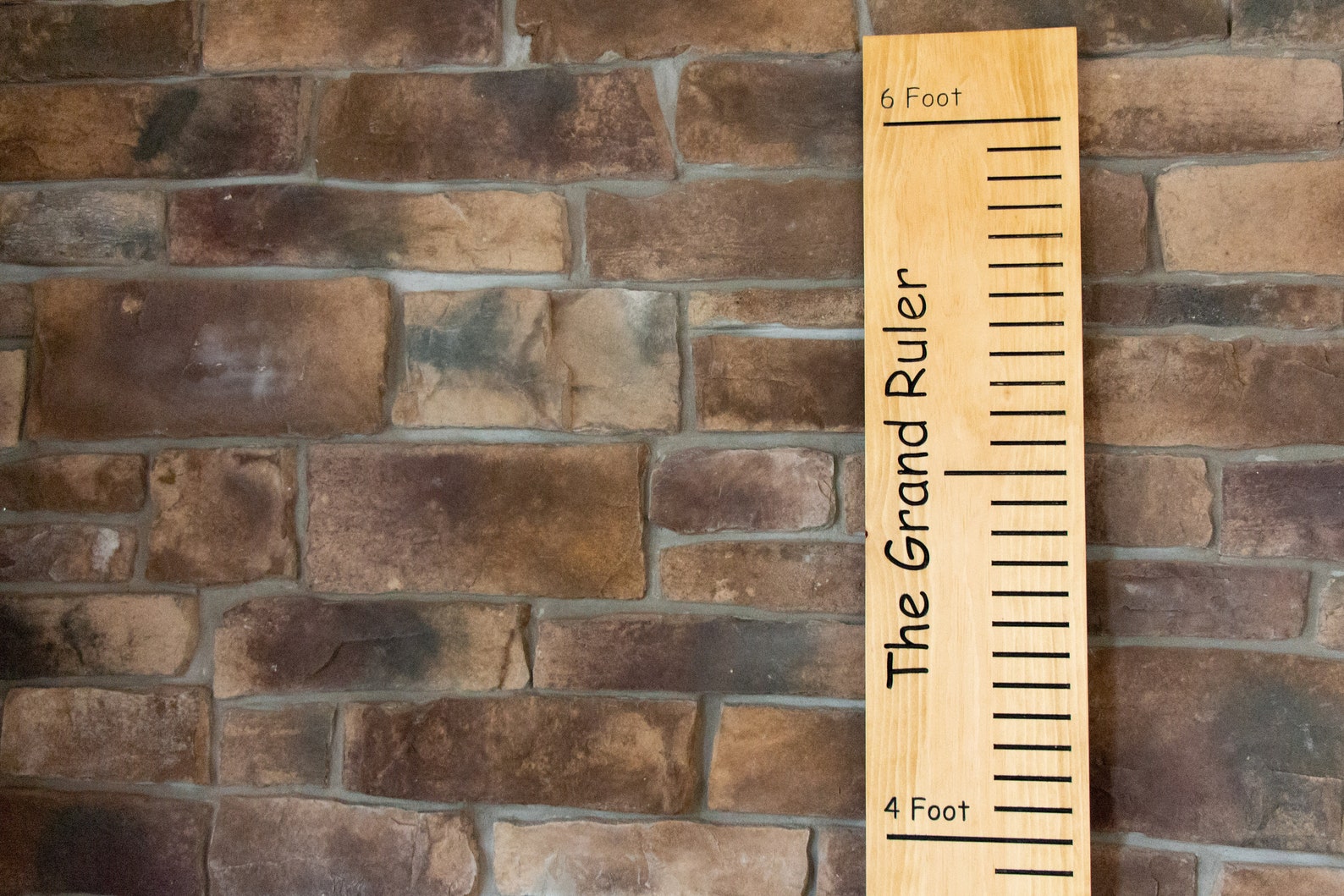 The Grand Ruler: Engraved Growth Chart - Etsy