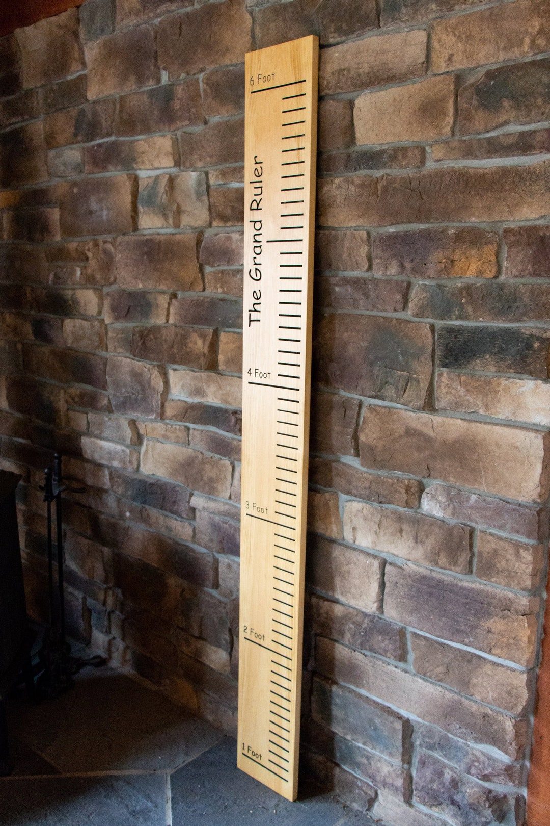The Grand Ruler: Engraved Growth Chart - Etsy