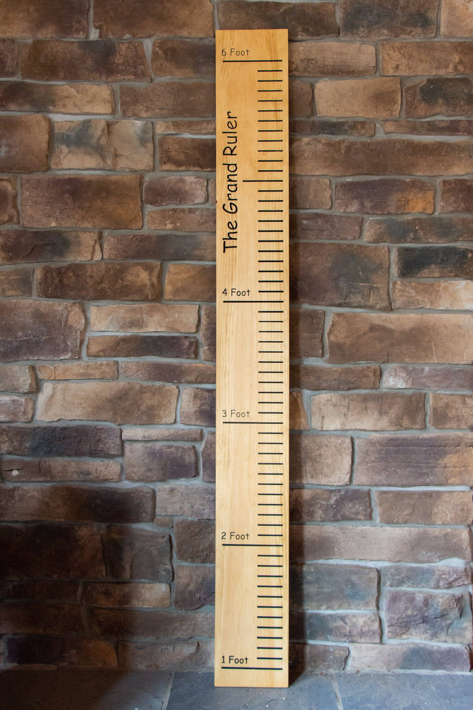 The Grand Ruler: Engraved Growth Chart - Etsy
