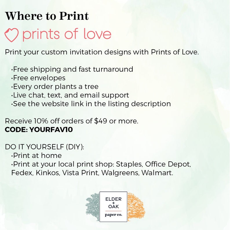 Boho Wedding Invitation Set, Printable Arch Wedding Invitation Template ...