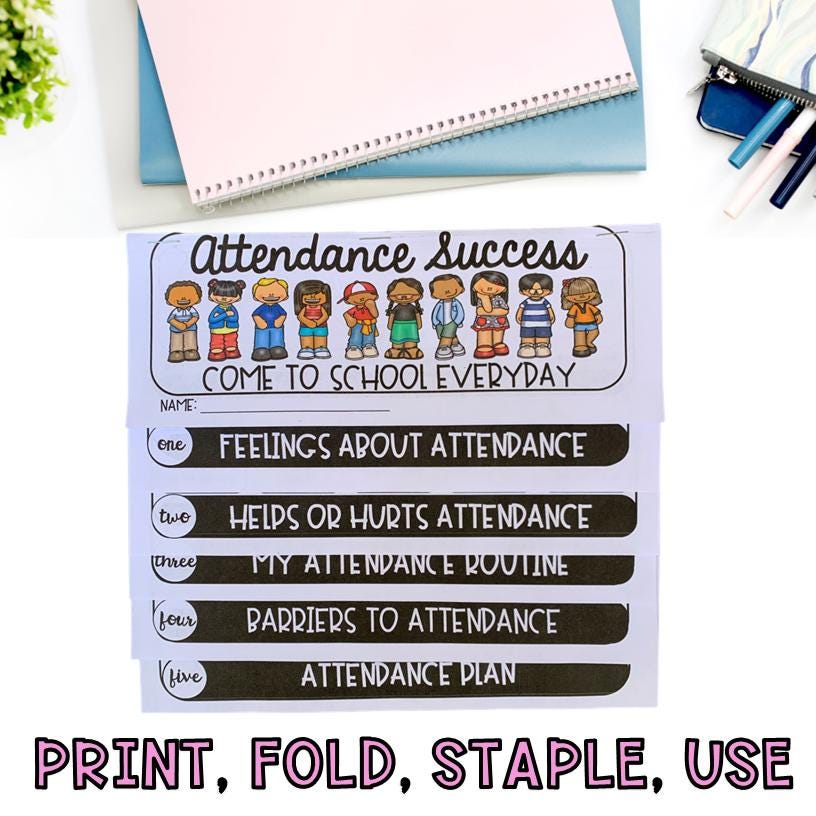 Improve Student Attendance and Decrease Truancy in School Printable Low ...