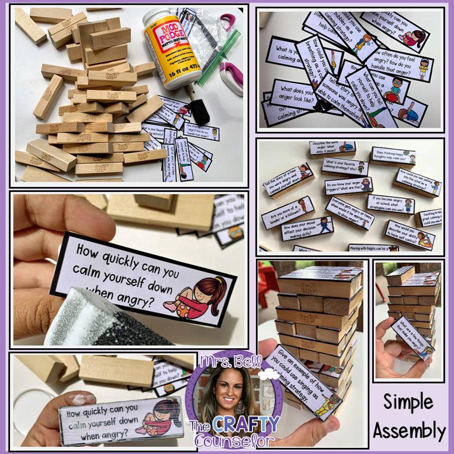 SEL Building Blocks Game: Impulse Control & Coping Skills (digital ...