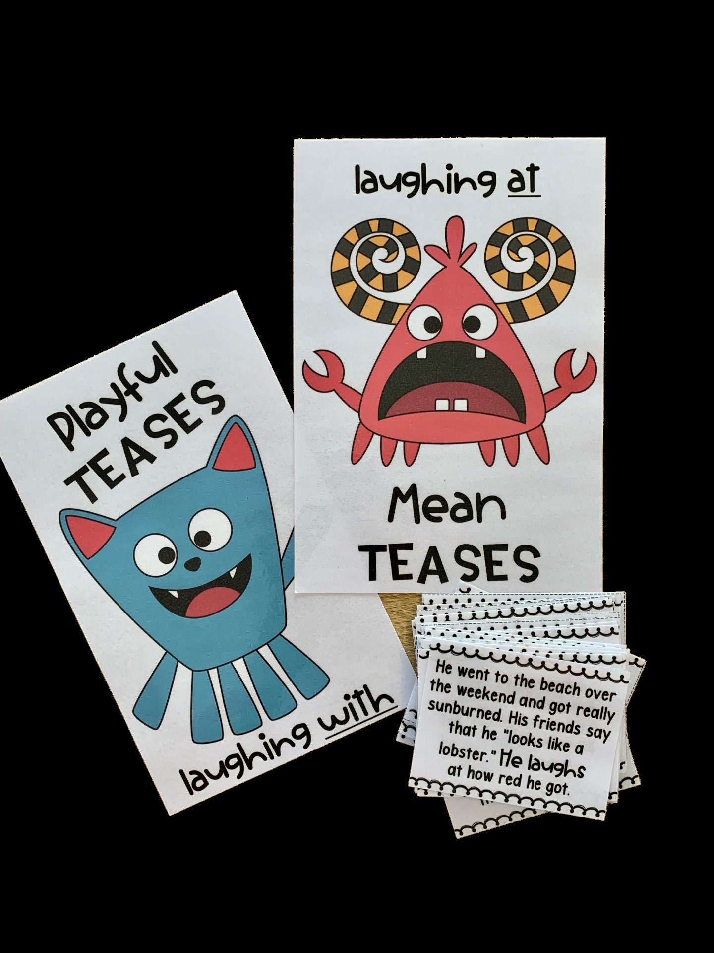 Teach About Teasing Julia Cook Tease Monster Book Companion Activity - Etsy