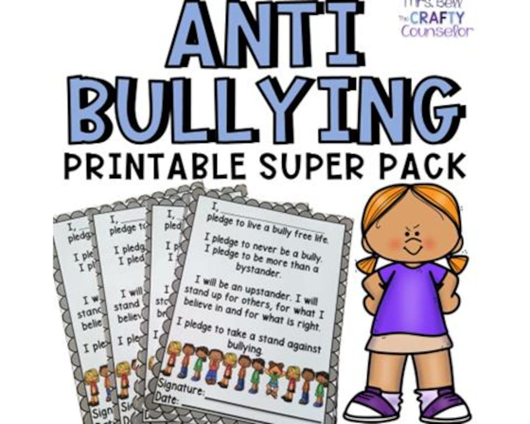 Anti-bullying Printable Super Pack: Teasing Vs Bullying Education - Etsy
