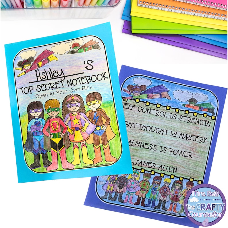 Self-control Interactive Notebook: Kids Activities & Crafts (PDF) - Etsy