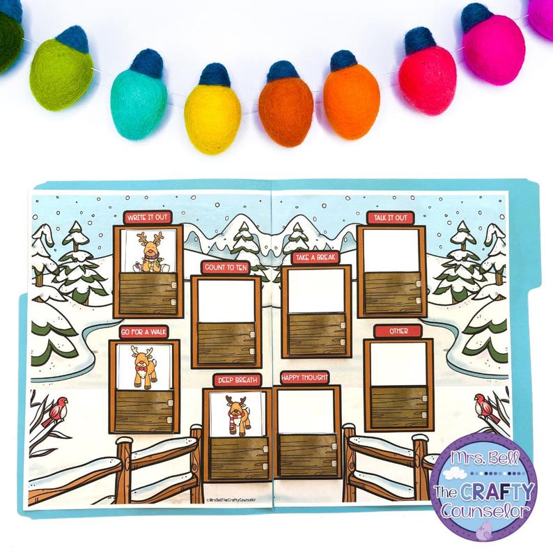 Winter Calming Strategies Lapbook: Self-regulation Activity (digital ...