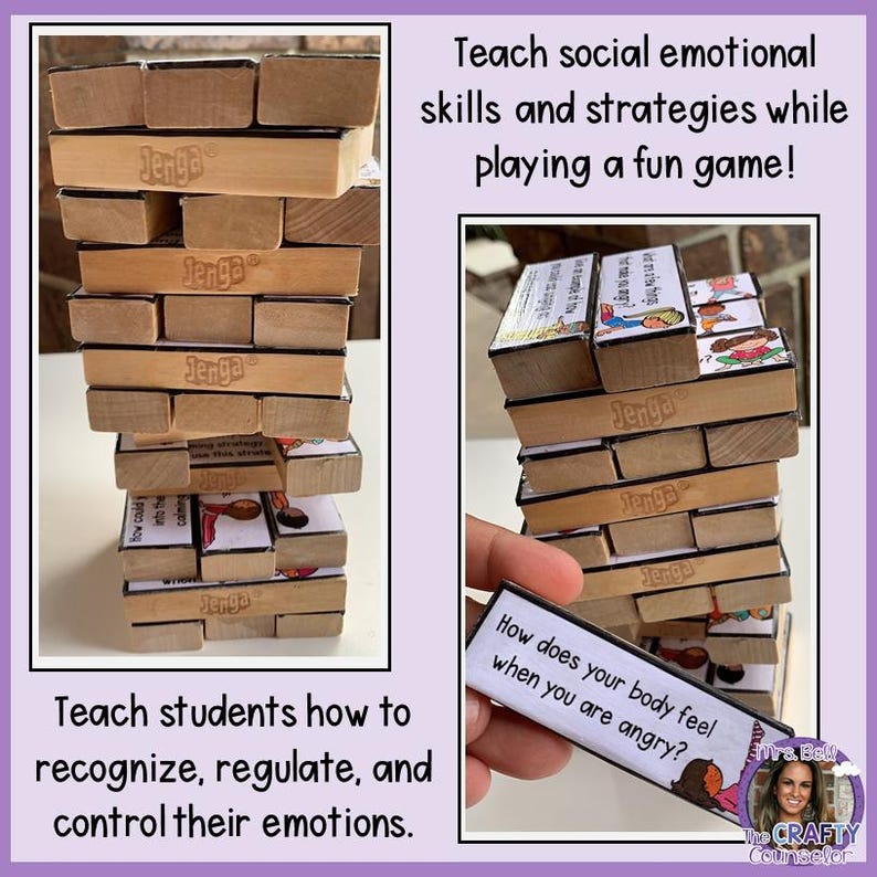 SEL Building Blocks Game: Impulse Control & Coping Skills (digital ...